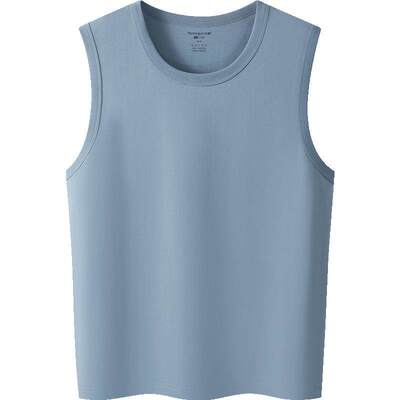 三枪100%全棉宽松运动男背心新品