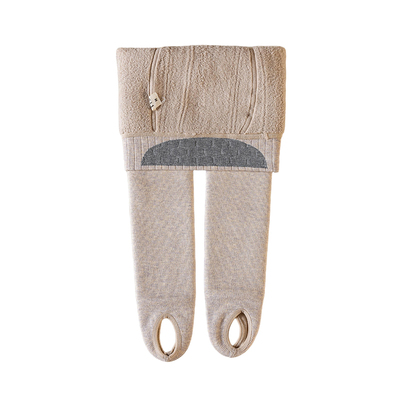 女童打底裤秋冬季加绒加厚踩脚款