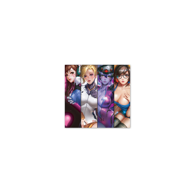 dva天使黑百合小美网吧反光车贴