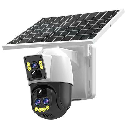 太阳能摄像监控器360度无死角wifi室外农村家用高清免插电摄影头