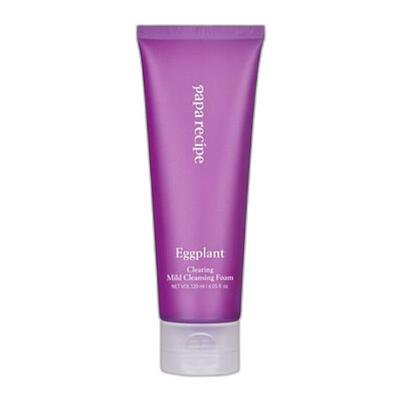 韩国直邮PAPA RECIPE 春雨 茄子清透温和泡沫洗面奶 120ml正品