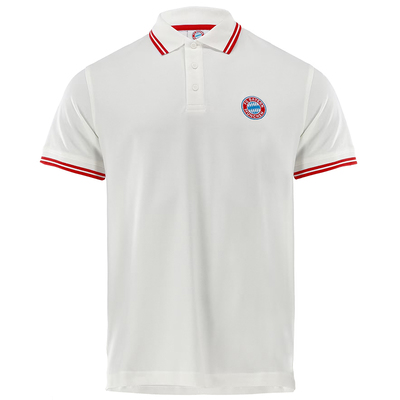 进口拜仁polo衫男士白色刺绣logo休闲生活官方正品34550品德居