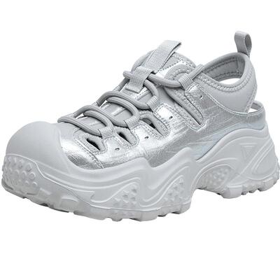 百思图2025夏季新款商场同款老爹鞋时尚厚底增高女休闲鞋B0163BM5