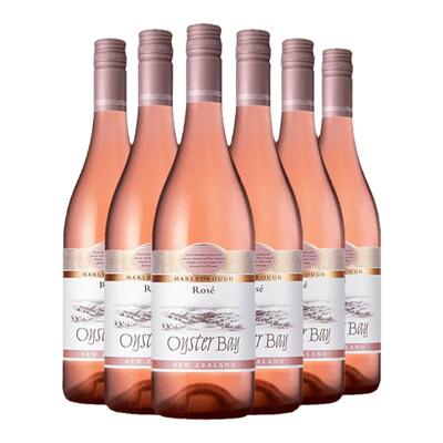蚝湾Oyster Bay新西兰马尔堡原瓶进口桃红干红葡萄酒六支整箱