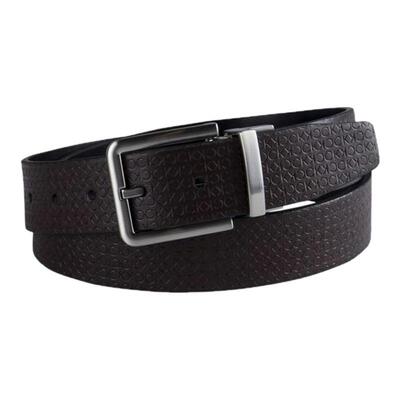 ck男款两面用针扣字母皮带