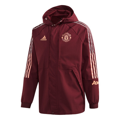 Adidas/阿迪达斯正品男子曼联足球运动服训练连帽外套 FR3862