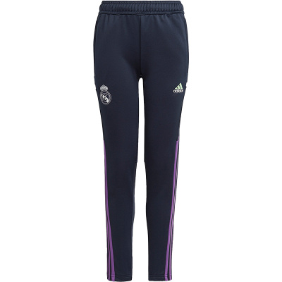 Adidas/阿迪达斯正品2025大童针织logo印花经典运动束脚裤H07735