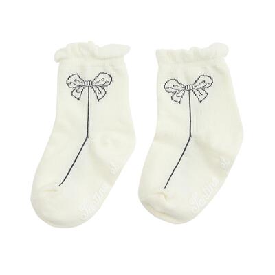 tartineetchocolat法国巧克力童装新品夏女童花边短袜公主袜