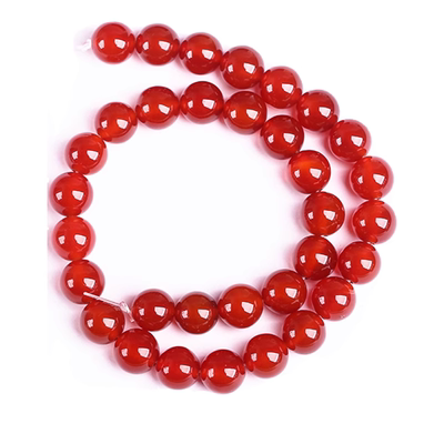 diy红玛瑙手串水晶半成品散珠