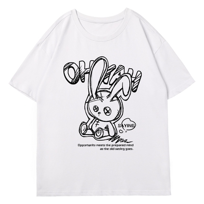 宽松时尚潮流舒适圆领T恤