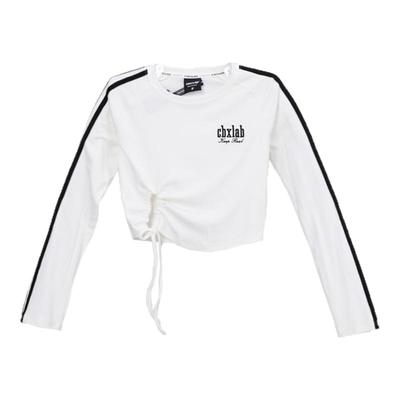 CBXLAB街舞潮牌秋冬辣妹抽绳长袖