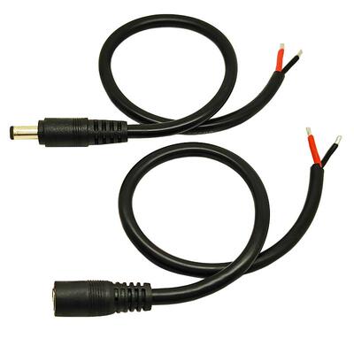 DC电源线公头母头插头24v连接线