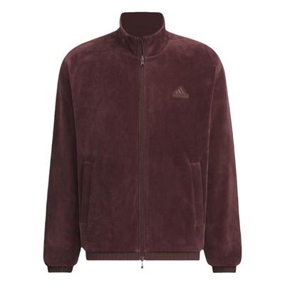 针织加绒夹克中性外套阿迪达斯