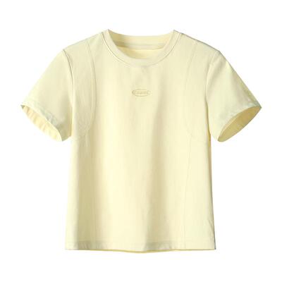 骆驼速干T神短款t恤女2026夏季新款基础圆领凉感运动休闲短袖体恤