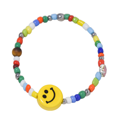 usite彩色串珠笑脸手链吴世勋