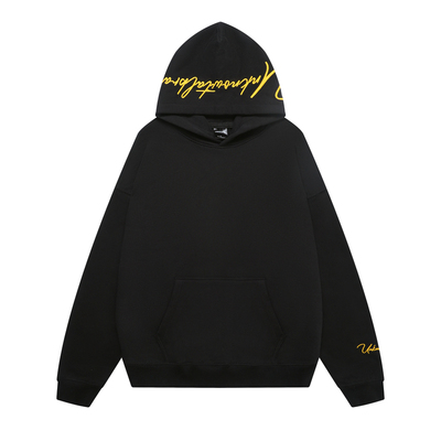 花体LOGO连帽刺绣连帽卫衣帽衫