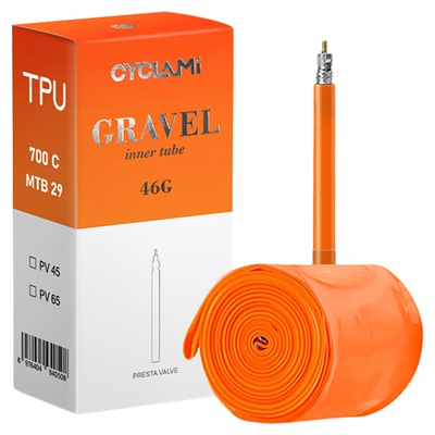 CYCLAMI自行车超轻内胎送通用法嘴轮胎瓜车骑行TPU车内胎防刺