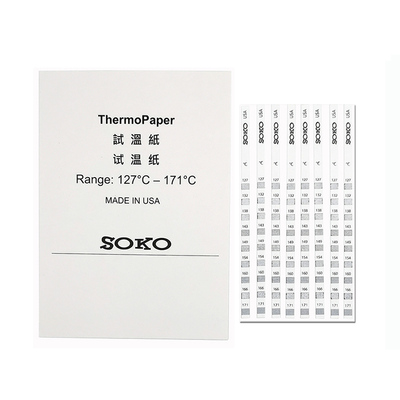 溶压粘衬机试温纸美国测温纸soko
