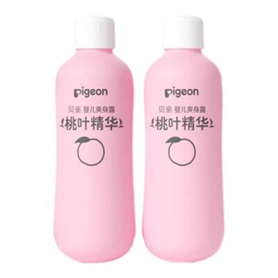 婴儿爽身桃叶精华桃子水贝亲