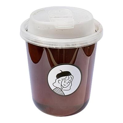 一次性带盖90口径冷饮杯