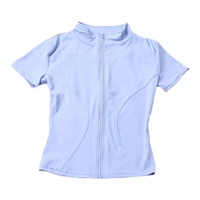 弹力紧身显瘦跑步速干立领上衣