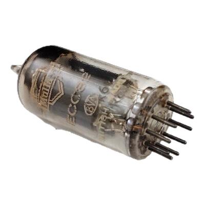 55年皱玻璃长屏方环英国mullard大盾CV491/ECC82/12AU7电子管6211