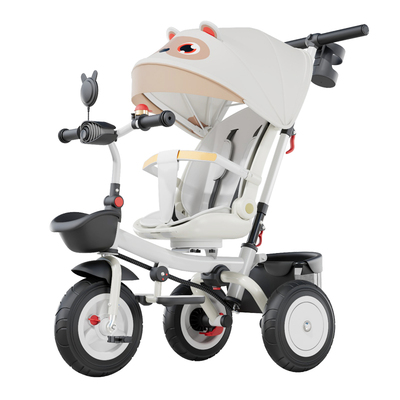 芙莱欣可躺折叠儿童三轮车手推车
