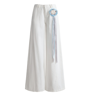 UNIFREEPLUS大码宽松阔腿牛仔裤