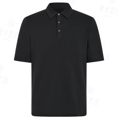 100%纯羊绒polo衫男士秋冬