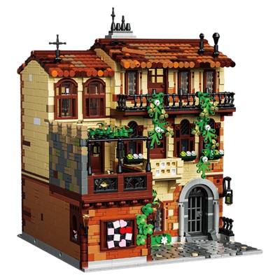 国产积木精砖定制MOC朱丽叶阳台