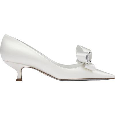 RENE CAOVILLA ARABELLA系列尖头水钻蝴蝶结高跟鞋