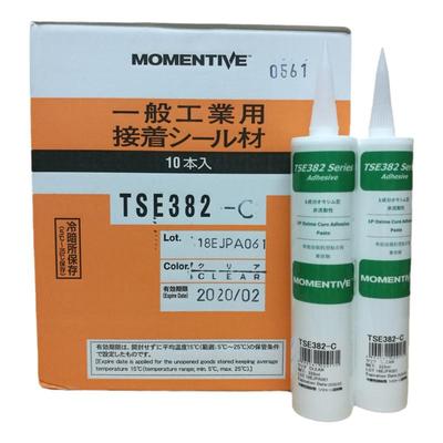 日本防水硅胶TSE382-W白胶胶水，TSE382-C/B透明迈图玻璃中性密封