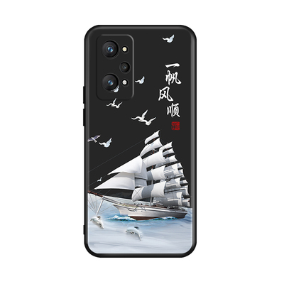 luckrider适用于realmegtneo2中国风rmx3370手机壳realme真我gt2保护套realmeq5pro手机膜rmx3372简约新款opo