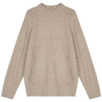 中高领针织线加厚款内搭羊毛衫