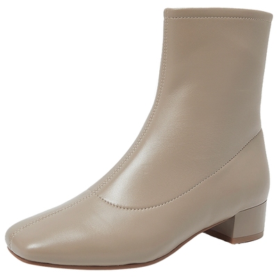 康莉时尚时装靴粗跟短靴