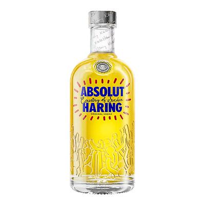 ABSOLUT绝对伏特加酒KeithHaring艺术瓶700ml调酒基酒进口洋酒BY
