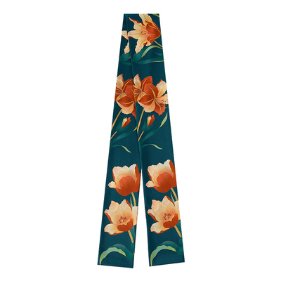 CARELESSLY春秋印花丝巾小长条