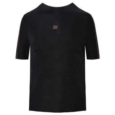 黑色短袖针织衫NAERSI/娜尔思