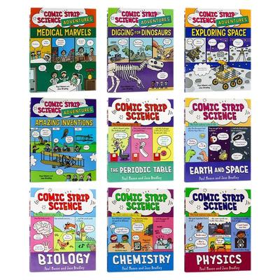 物化生学科漫画9册英文原版进口