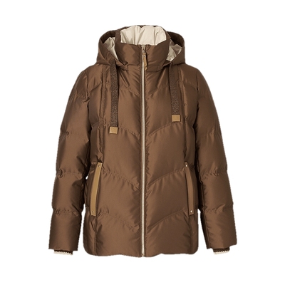 珂思时尚茧型初雪鹅绒服