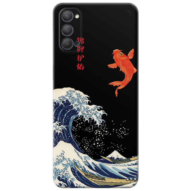 锦鲤护佑9适用oppo reno10手机壳8pro+7个性6/5K中国风4se兔年3元气版2z女款Ace创意软十_虎窝淘