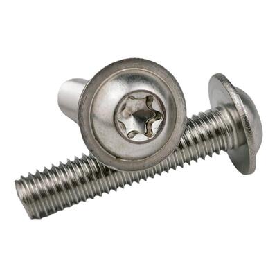 盘头梅花带垫螺丝平圆头机螺钉M6