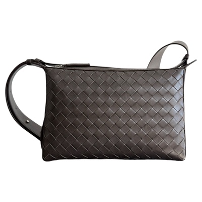 26新款手工编织男式单肩斜挎包tribeca时尚休闲真牛皮Intrecciato