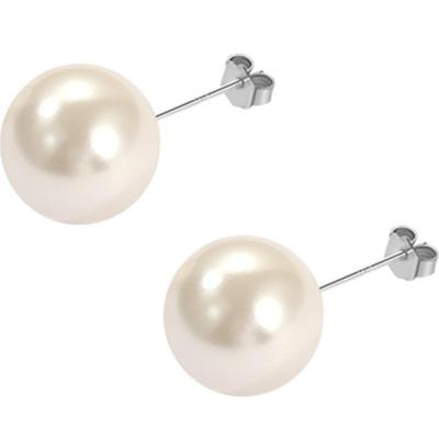 韩国珍珠复古女纯银耳钉爆款