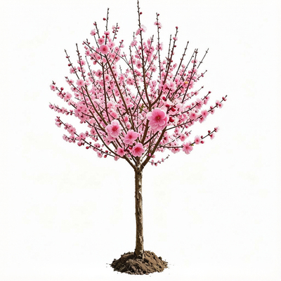 红梅树苗庭院耐寒地栽原生骨里红