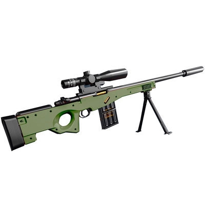 加大号awm抛壳儿童玩具枪巴雷特男孩软弹枪仿真98k狙击抢网红吃鸡