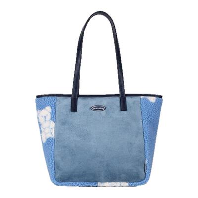 丹尼熊单肩托特包女毛绒包包大容量新品通勤时尚高颜值DKB4828103