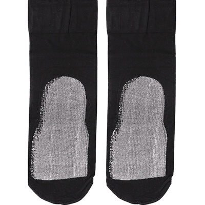 曼姿竹炭防滑底不透肉短丝袜