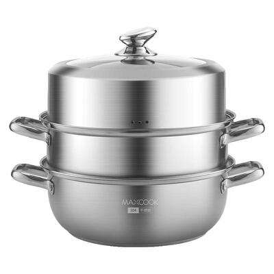 美厨304不锈钢二层蒸锅火锅