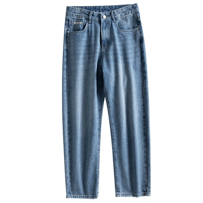 直筒宽松牛仔裤高街裤子休闲裤